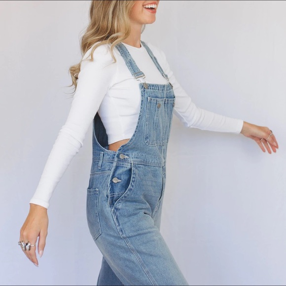 By Together | Jeans | Camp Denim Overalls Brand New Light Wash | Poshmark